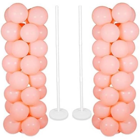 Party Supplies | 2 Sets Thicken Adjustable Balloon Column Stand Kit ...